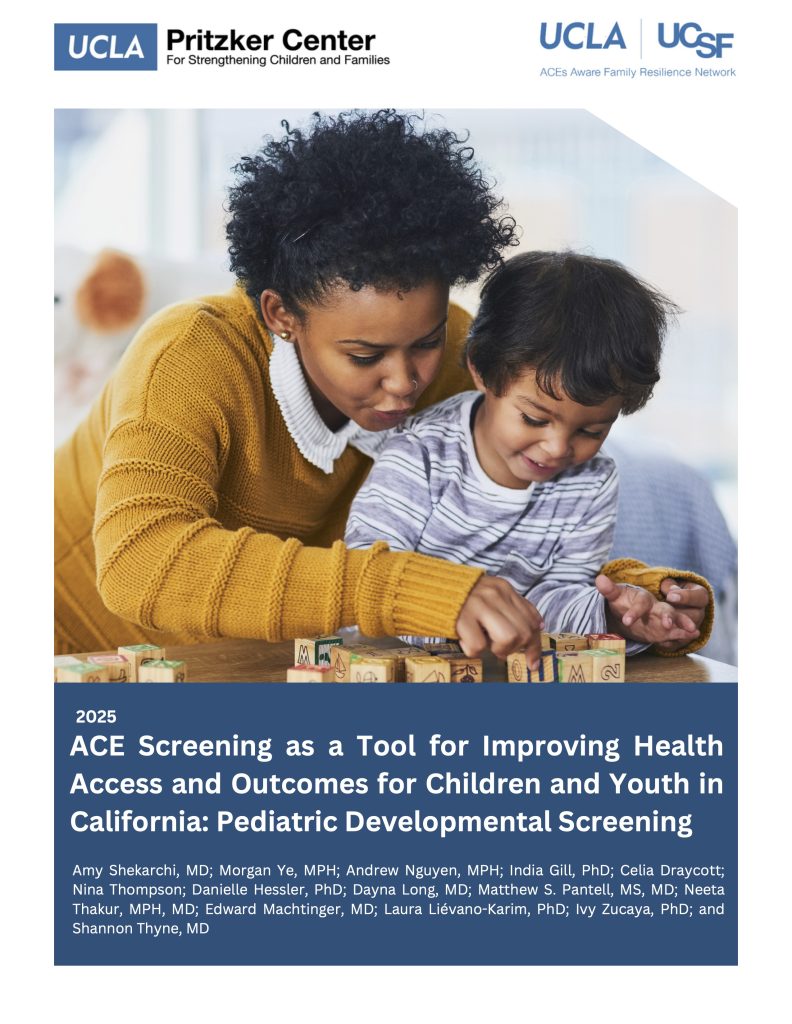 UCAAN Brief: Pediatric Developmental Screening - UCLA Pritzker Center